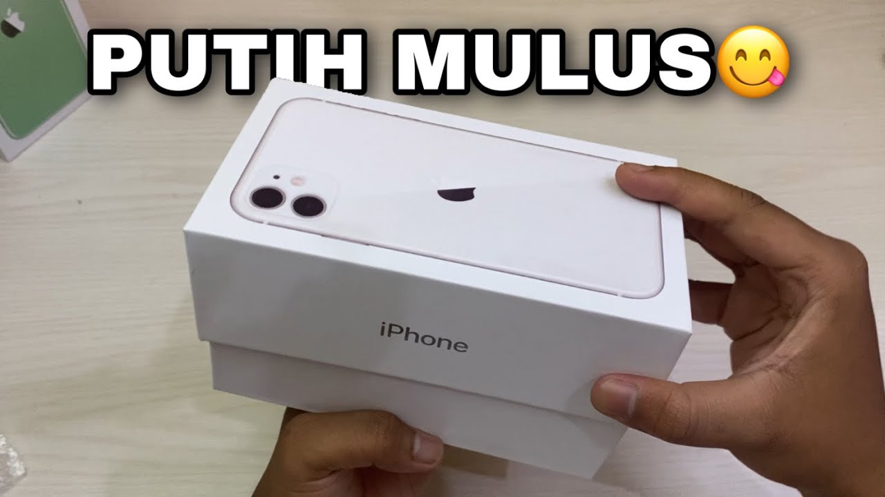 Unboxing iPhone 11 128gb Putih mulus‼️ Yang minat silakannn‼️ - YouTube