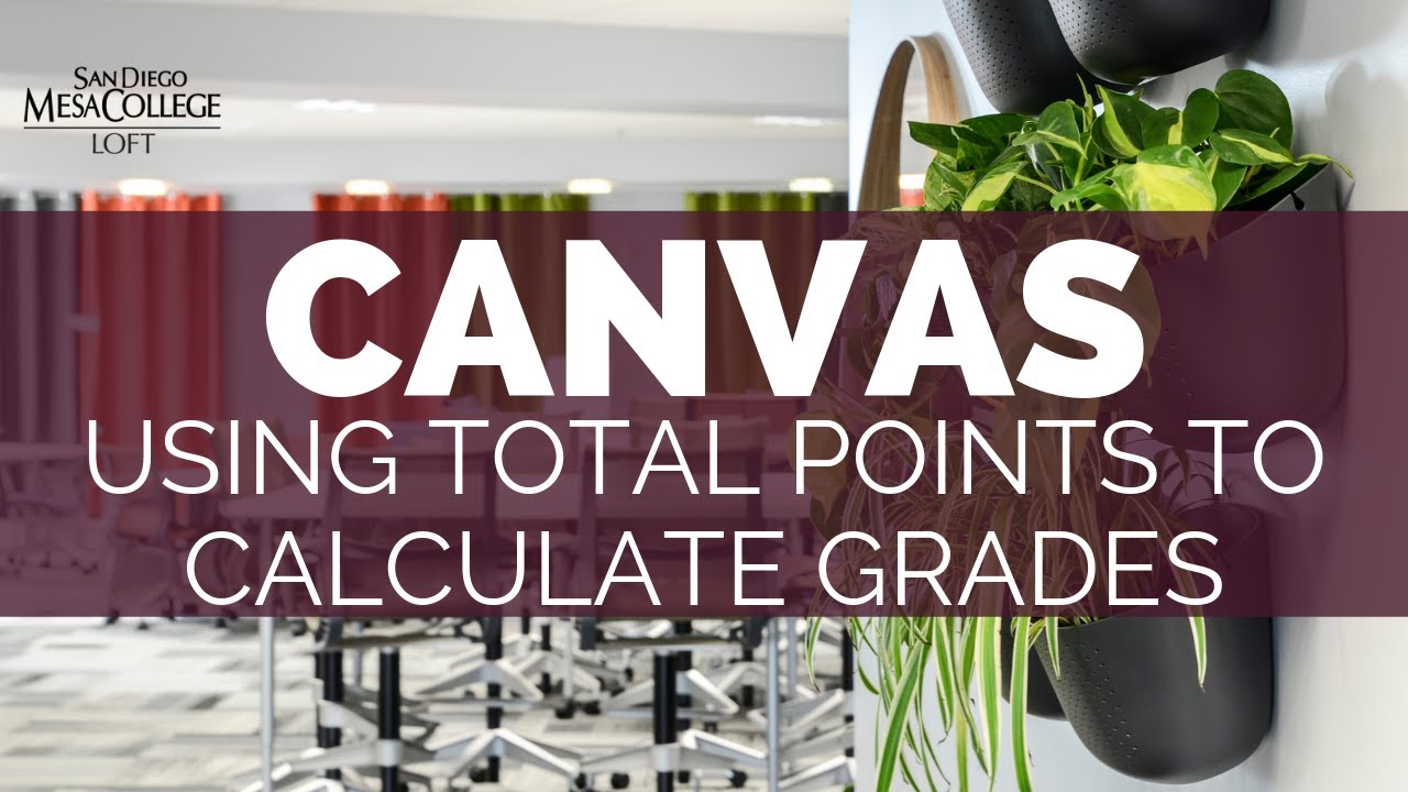 Overview of using Total Points in Canvas - YouTube