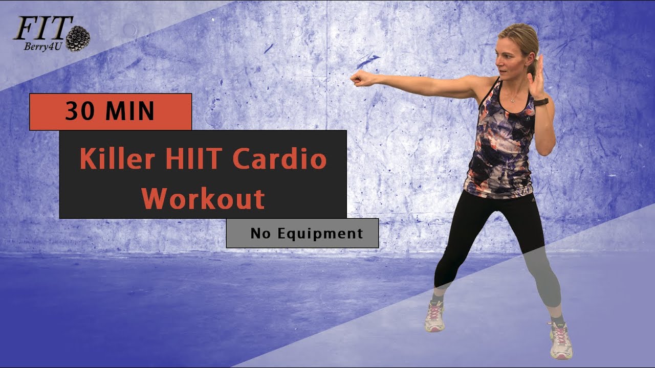 Killer Cardio HIIT WORKOUT | 30 Min | No Equipment | No Warm Up - YouTube