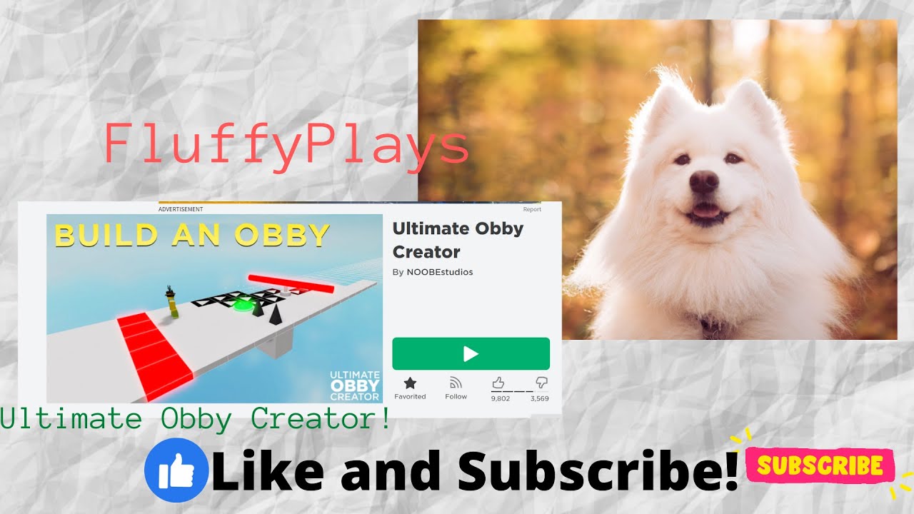 Ultimate Obby Creator! - Fluffy completes courses! - YouTube