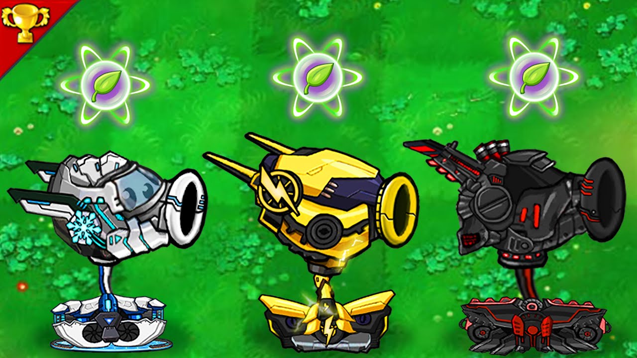 Plants vs Zombies : New Peashooter Transformer ( Yellow, Black, White ...