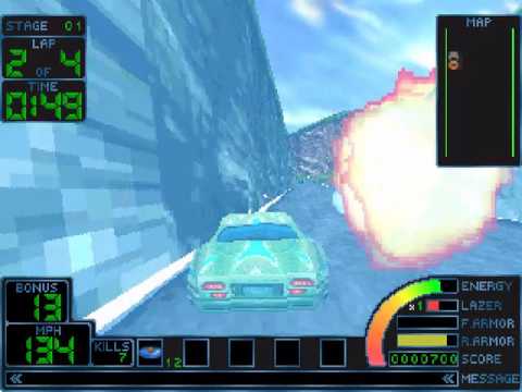 SEGA SATURN - Impact Racing .mp4 - YouTube