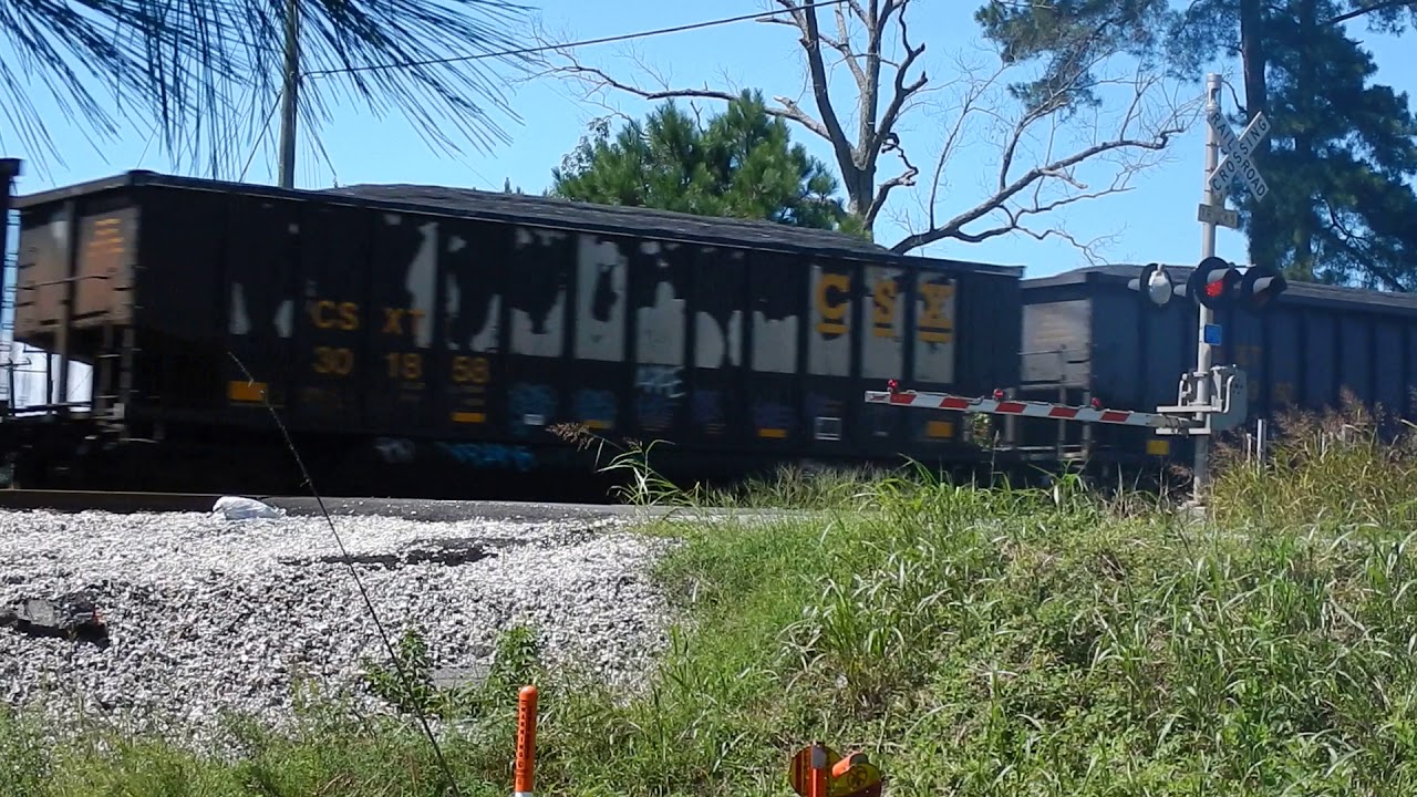 CSX Loaded Coal Train at Industrial Park Drive - Newport News, VA - YouTube