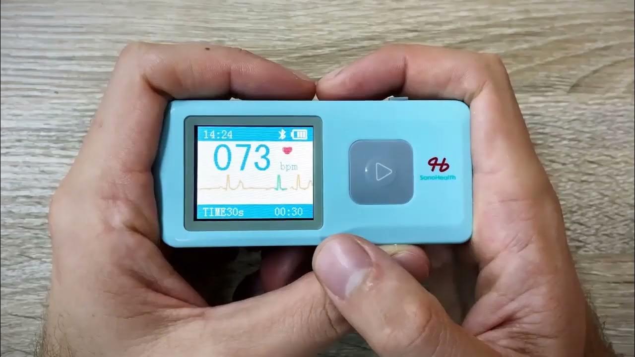 SonoHealth Portable EKG Heart Rate Monitor Wireless Handheld Home ECG Cardio & Electrocardiogram ...