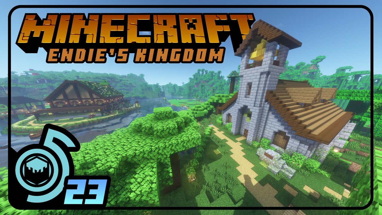 Church of Mossa & New Shaders! - Minecraft: Endie's Kingdom [ 23 ...