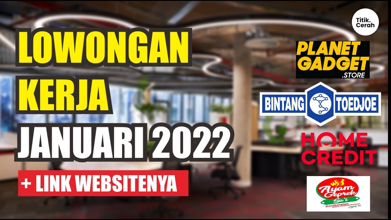 Lowongan Kerja yang untuk LULUSAN SMA Terbaru - YouTube
