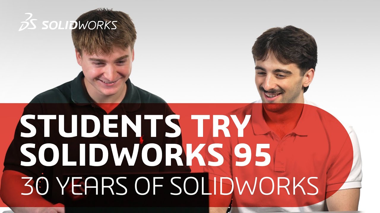 Students Try SOLIDWORKS 95 - 30 Years of SOLIDWORKS - YouTube