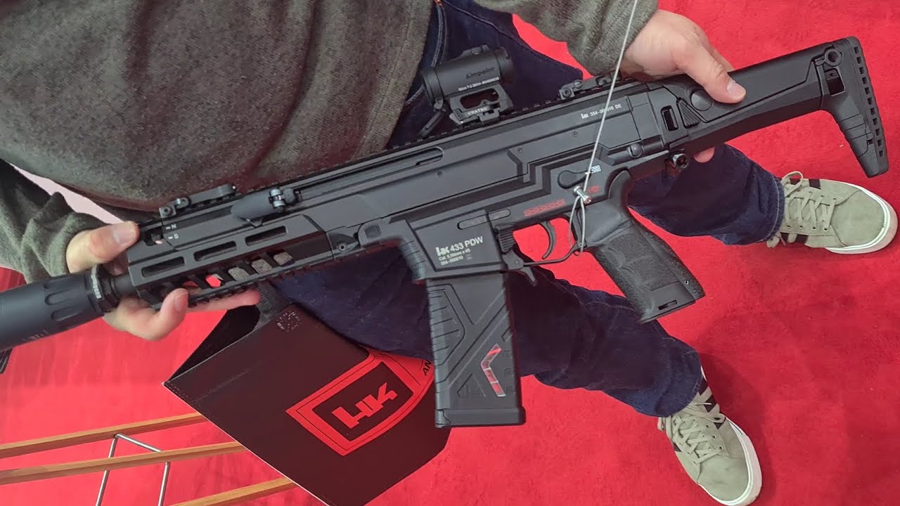 New HK 433 PDW assault rifle at EnforceTac 2025 - YouTube