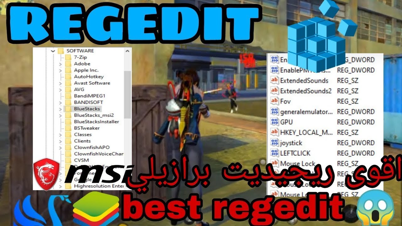 regedit mouse free fire pc - YouTube