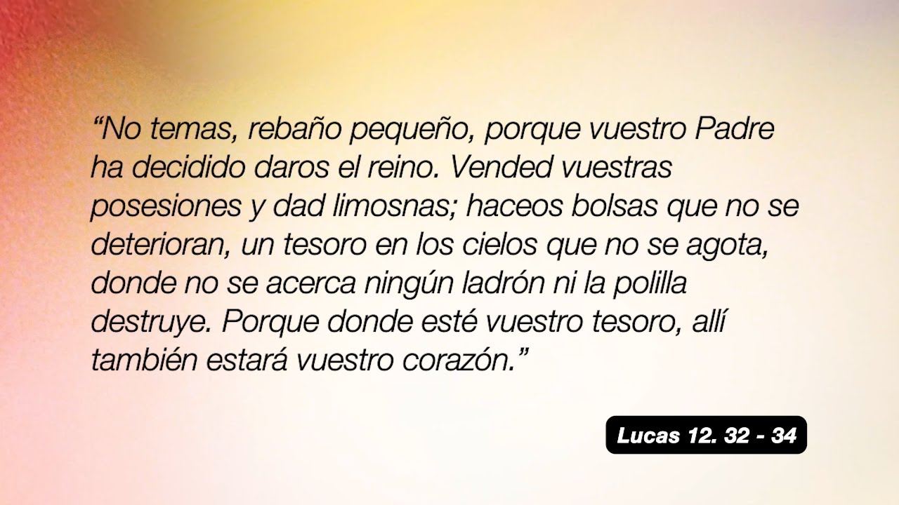 Semana 18 | Lucas 12. 32 - 34 - YouTube