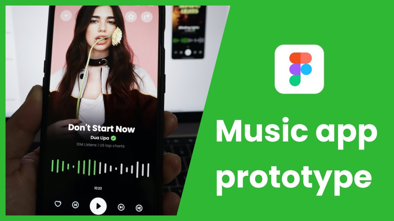 How to build a music player interaction in Figma? #Figma - YouTube