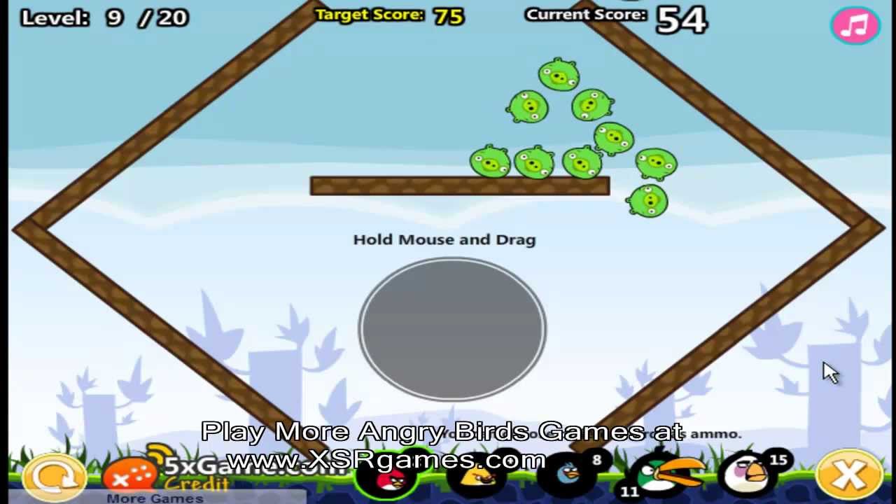 Angry Birds Canon 1 Level 9 - YouTube
