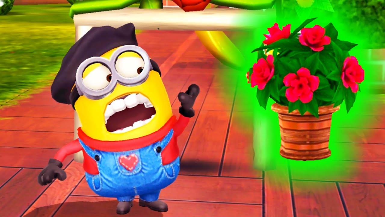 Romantic minion Collects Flowers in Back to the UK event ! Despicable ...