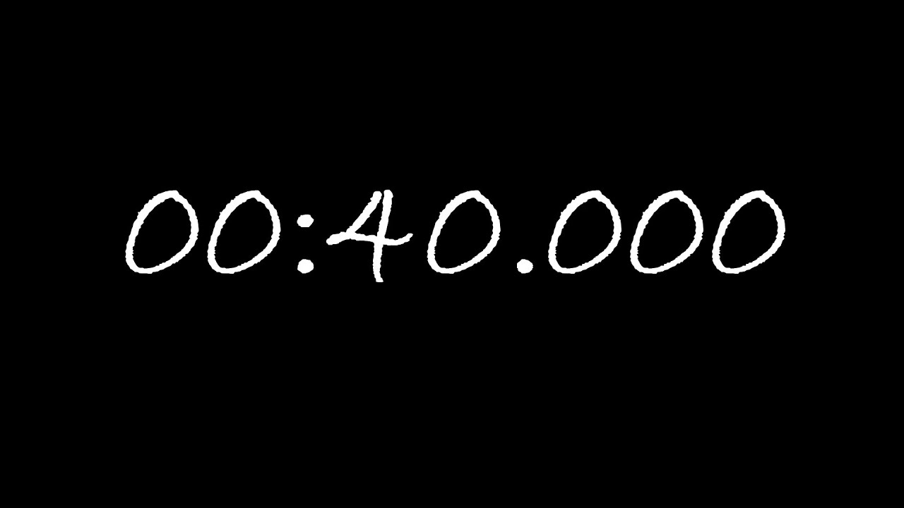 40 seconds timer/countdown/counter - YouTube