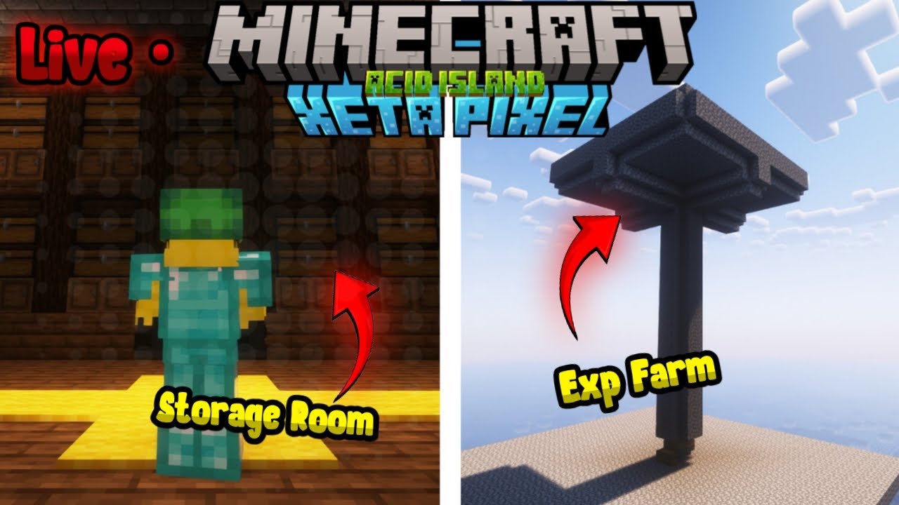 [ LIVE ] PROGRES BUAT EXP FARM KITA AKAN DI MULAI | Acid Island ( Xeta ...