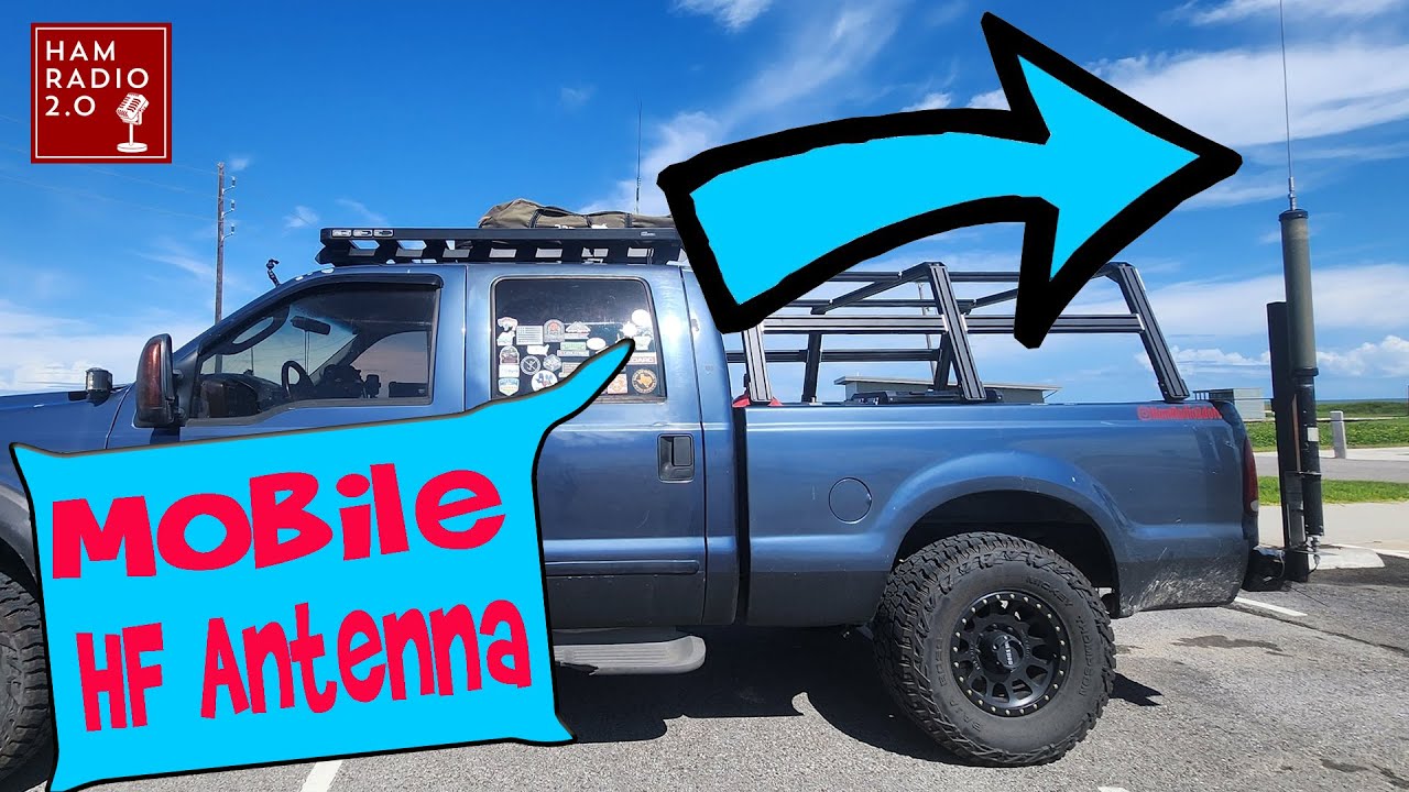 HF Ham Radio in my F-250 | Tarheel Screwdriver Antenna - YouTube