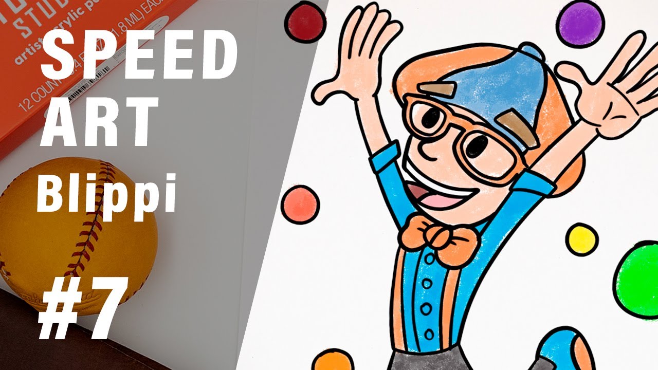 Blippi Speed Drawing: See What I Can Create in Minutes! - YouTube