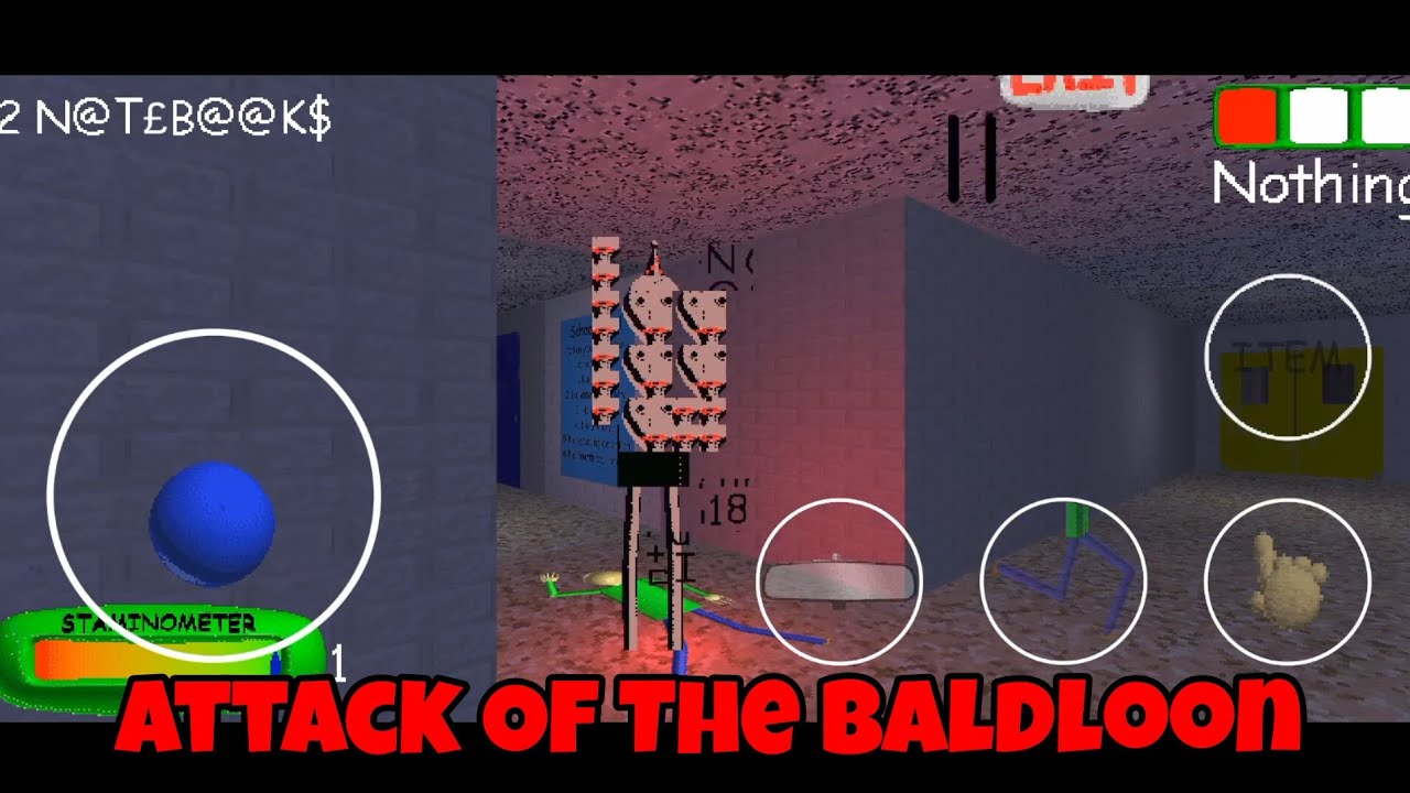 Attack Of The Baldloon Android Port - Baldi's Basics Mod - YouTube