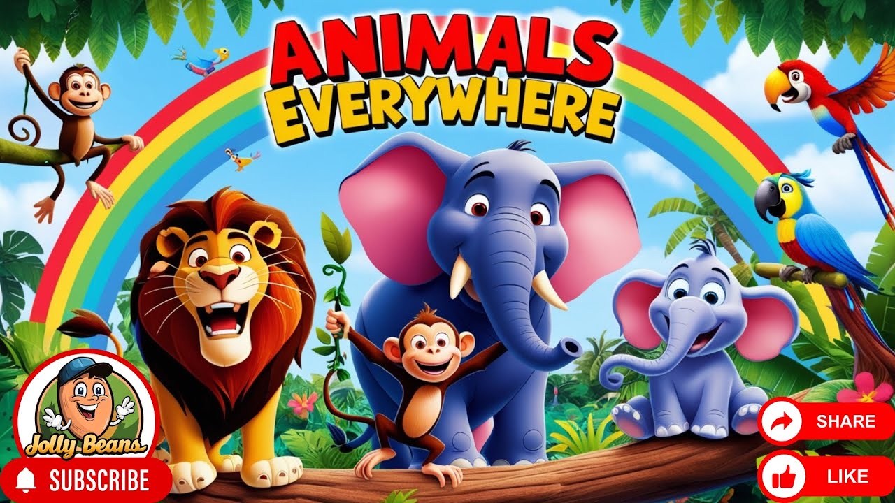 Animals Everywhere | Kids Song | Animals Song | Nursery Rhymes | Jolly ...
