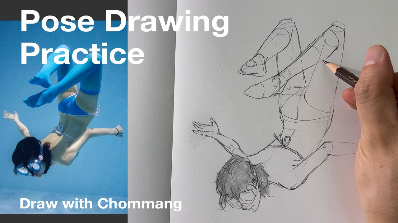 How to draw the Body (Diving Pose) - YouTube