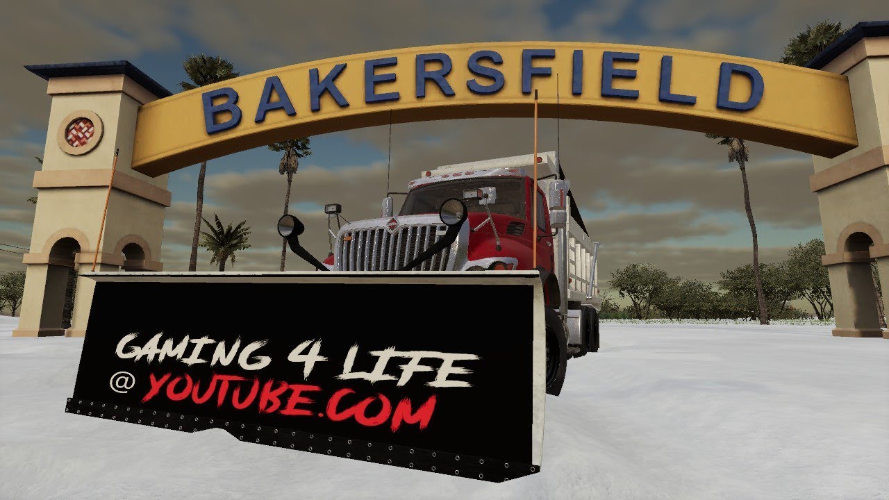 FS19 MODS - PLOWING SNOW IN THE CITY OF BAKERSFIELD - FARMING SIMULATOR ...