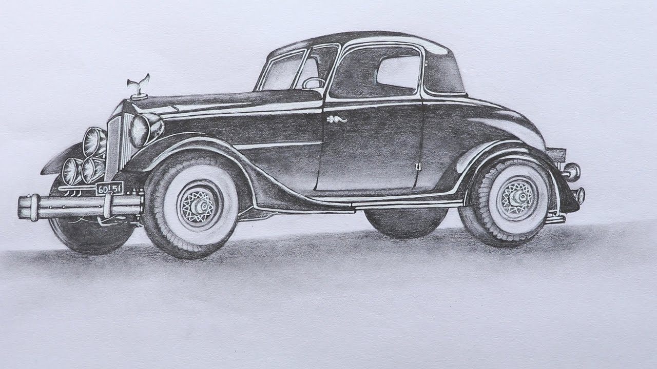 How to Sketch Car - YouTube