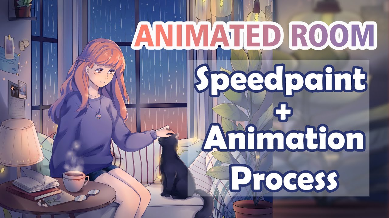 ANIMATED ROOM / Animation process + Speedpaint - YouTube