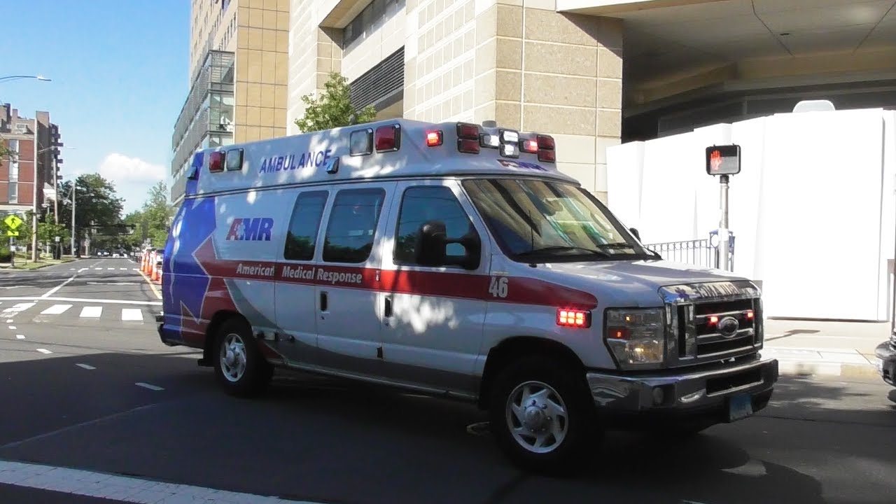 AMR Ambulance 46 Transporting Priority 1 in New Haven, CT - YouTube