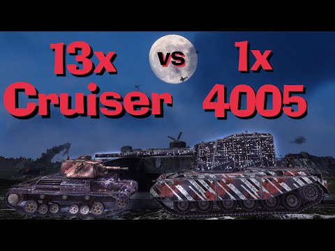WOT Blitz 13x Cruiser II vs FV 4005 \\ Can Tier 1 Kill Tier 10? - YouTube