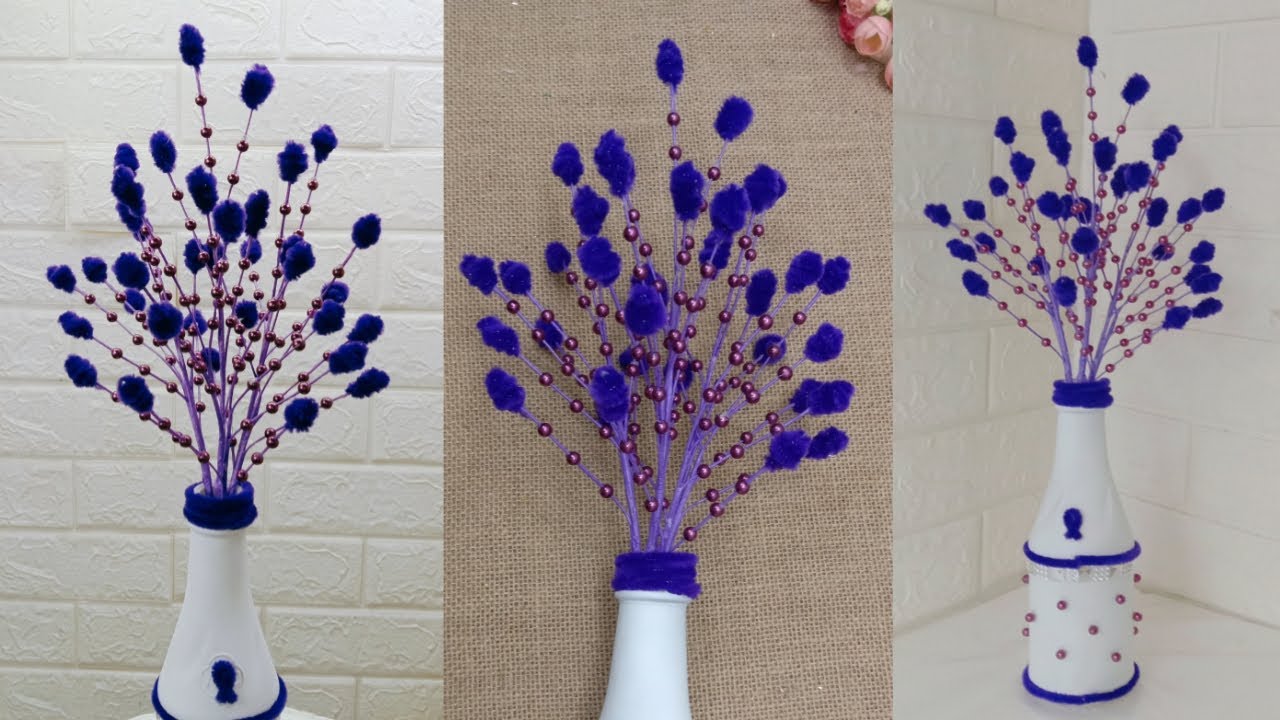 DIY | New Design Flowers from Feather Wire and Pearl | Bunga dari kawat ...