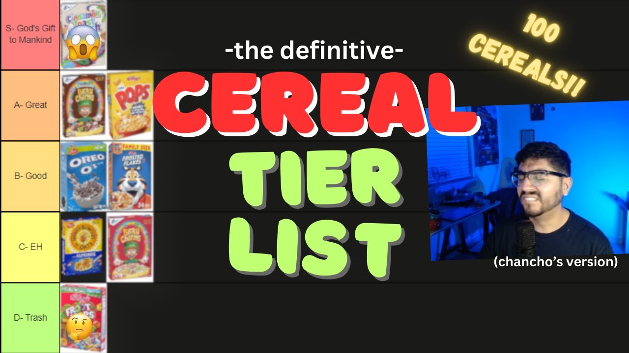 CEREAL CONNOISEUR Ranks the Best (& WORST) Cereals Of All Time!! - 100 ...