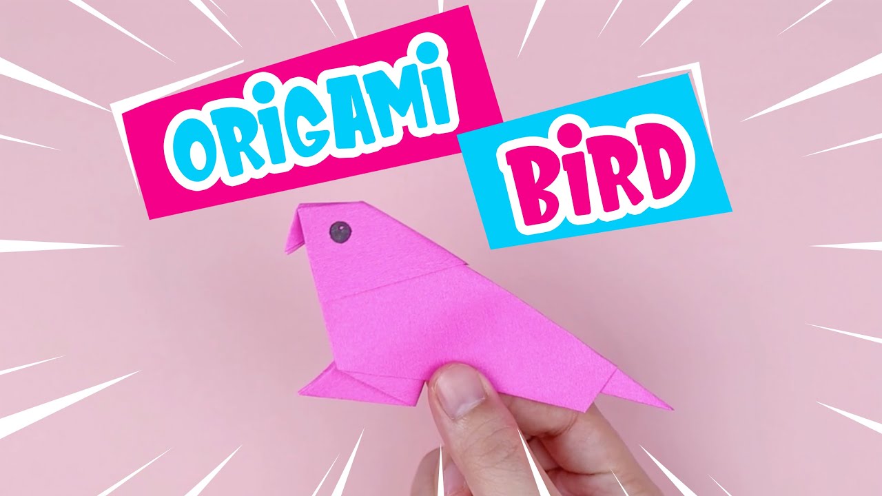 How To Make An Origami Bird - Easy Origami Craft Tutorial - YouTube