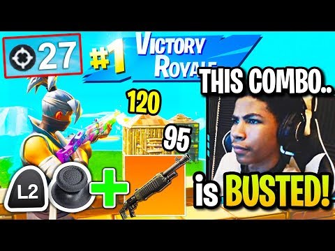 UNKNOWN Drops 27 KILLS using MOST BUSTED Combo w/ CONTROLLER! (Fortnite)