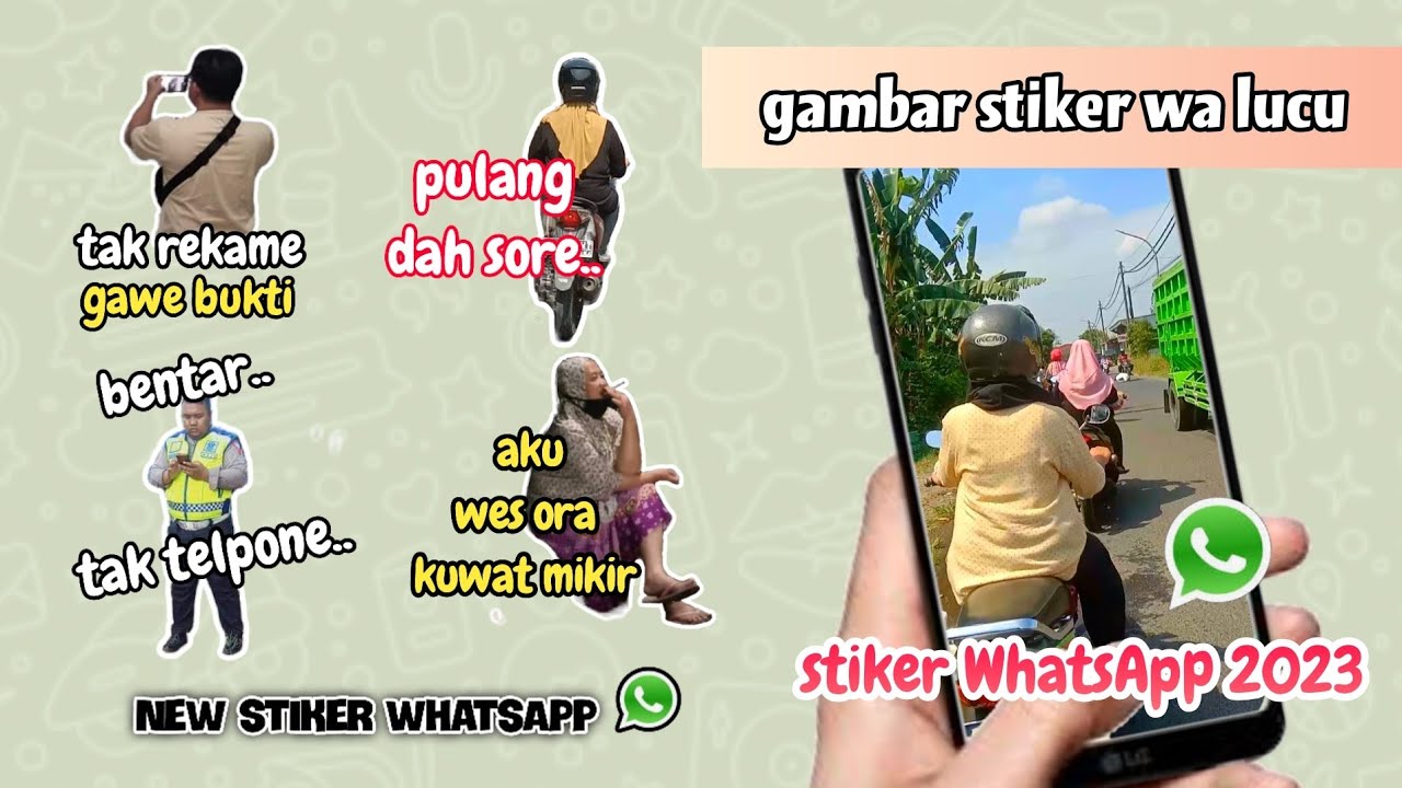 gambar Stiker Wa Lucu | meme sticker WhatsApp 2023 | stiker wa - YouTube