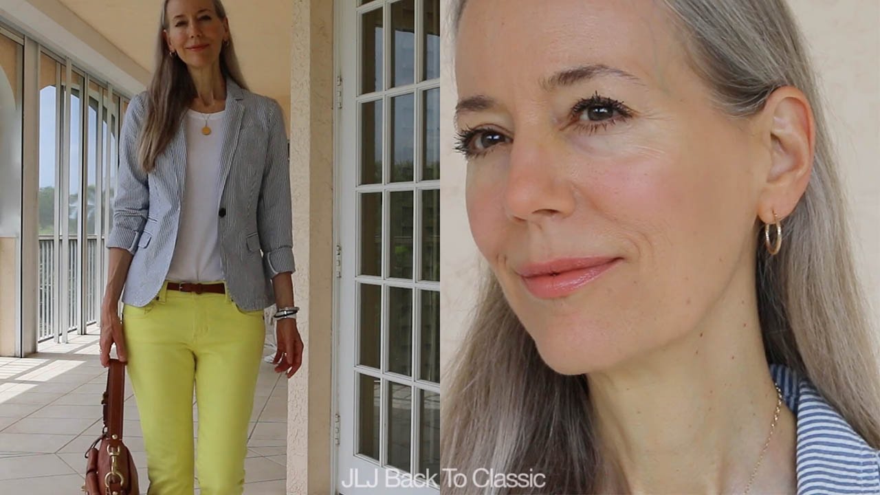 Preppy Seersucker Jacket, Yellow Skinny Jeans, Coach Satchel OOTD ...