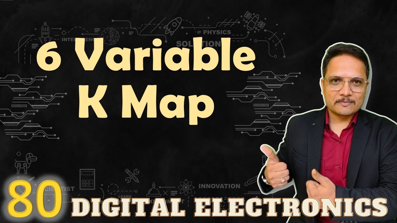 6 Variable K Map Example And Boolean Function Optimization Youtube