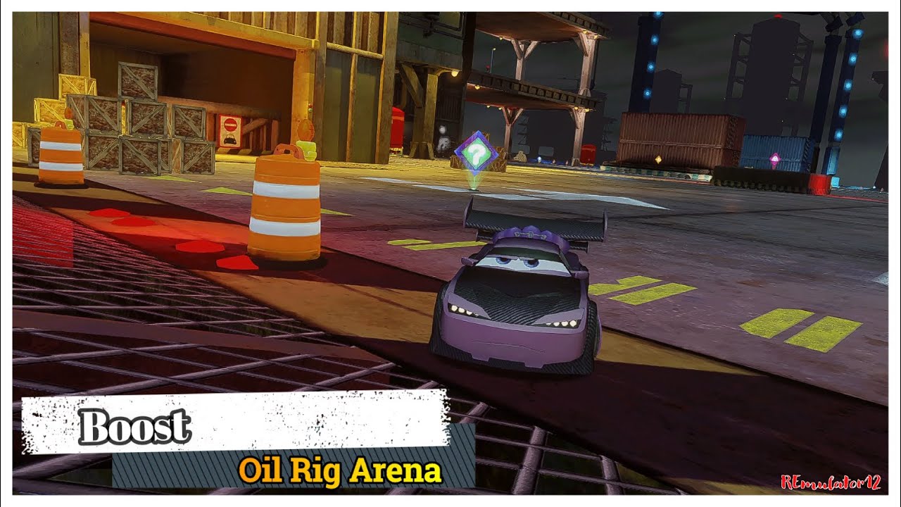 Cars 2 The Video Game | Boost - Hunter Mode | Oil Rig Arena - YouTube