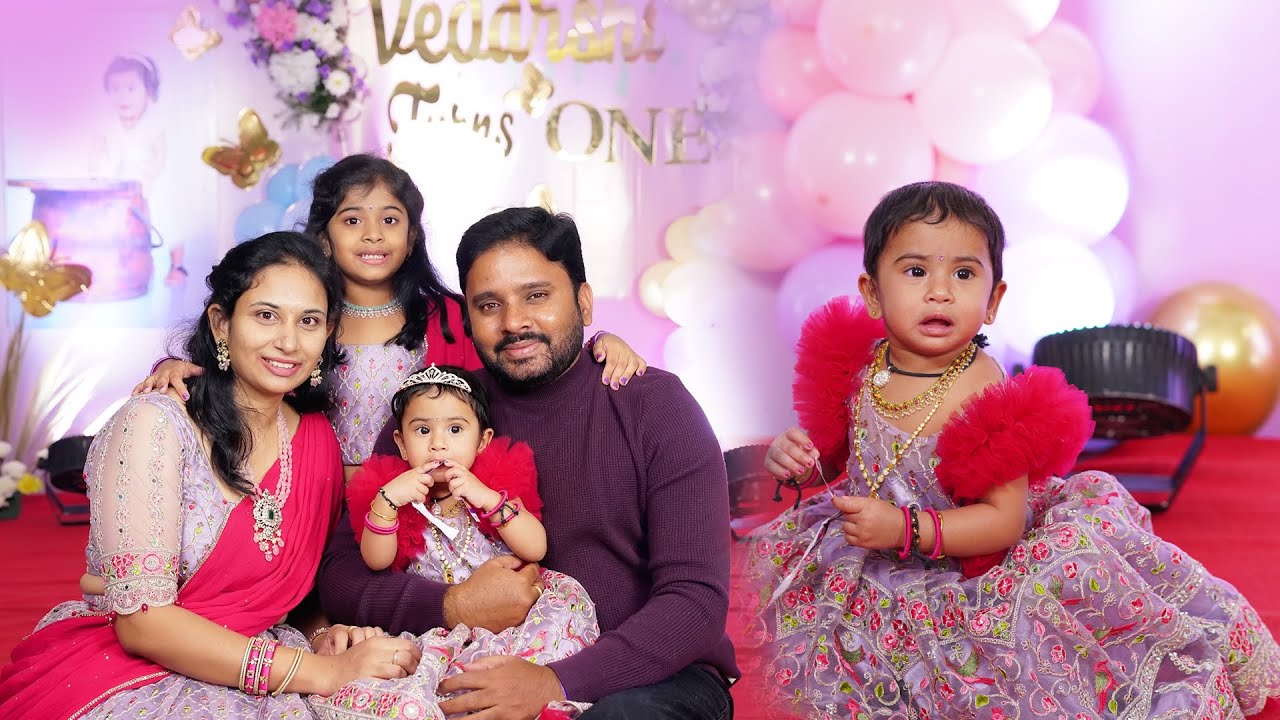 Vedarshi 1st Birthday Celebrations - YouTube