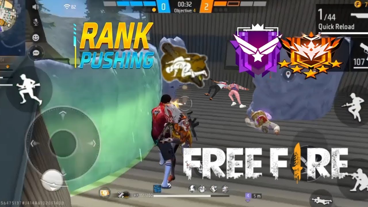 Free fire CS ranked 🔥 push gameplay OP gameplay combination with k ...