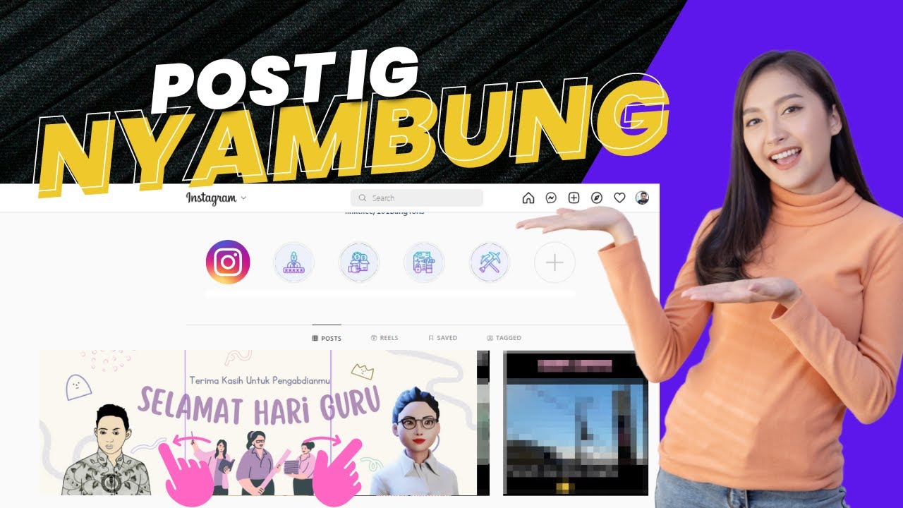Cara Membuat Post IG Nyambung di Canva (Carousel Istilahnya Gais) - YouTube