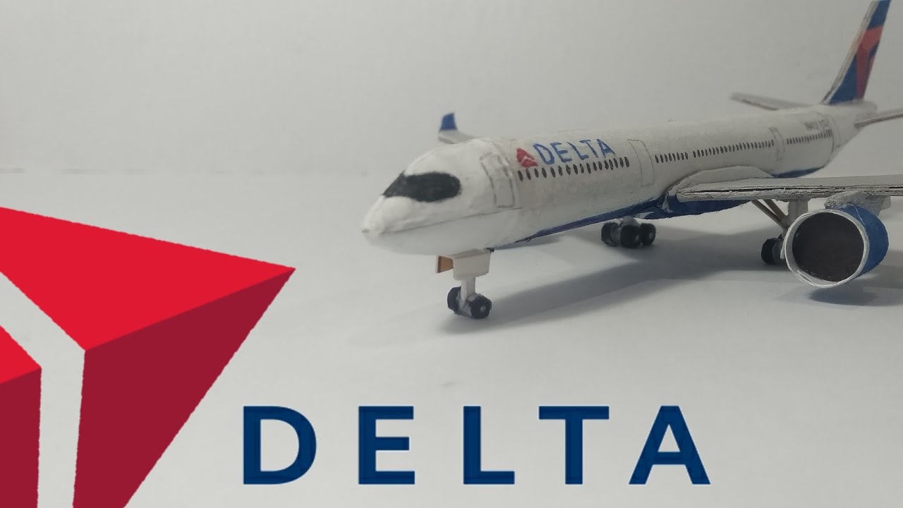 Handmade Delta Airlines Airbus a330-900neo | 1:400 scale papercraft ...