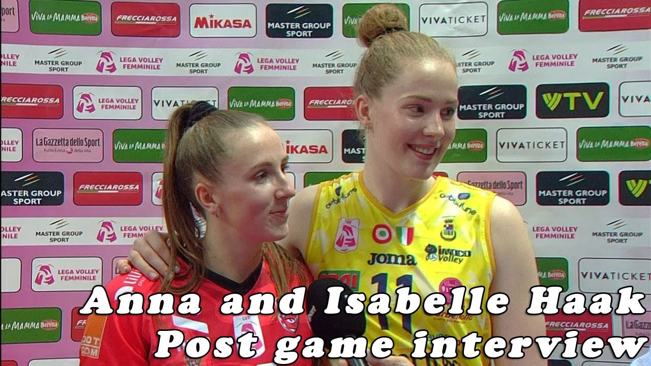 Anna and Isabelle Haak post game interview (Oct 2023) - YouTube