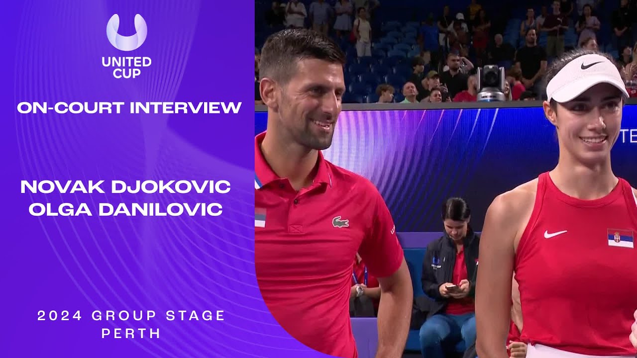 Danilovic/Djokovic On-Court Interview | United Cup 2024 Group E - YouTube