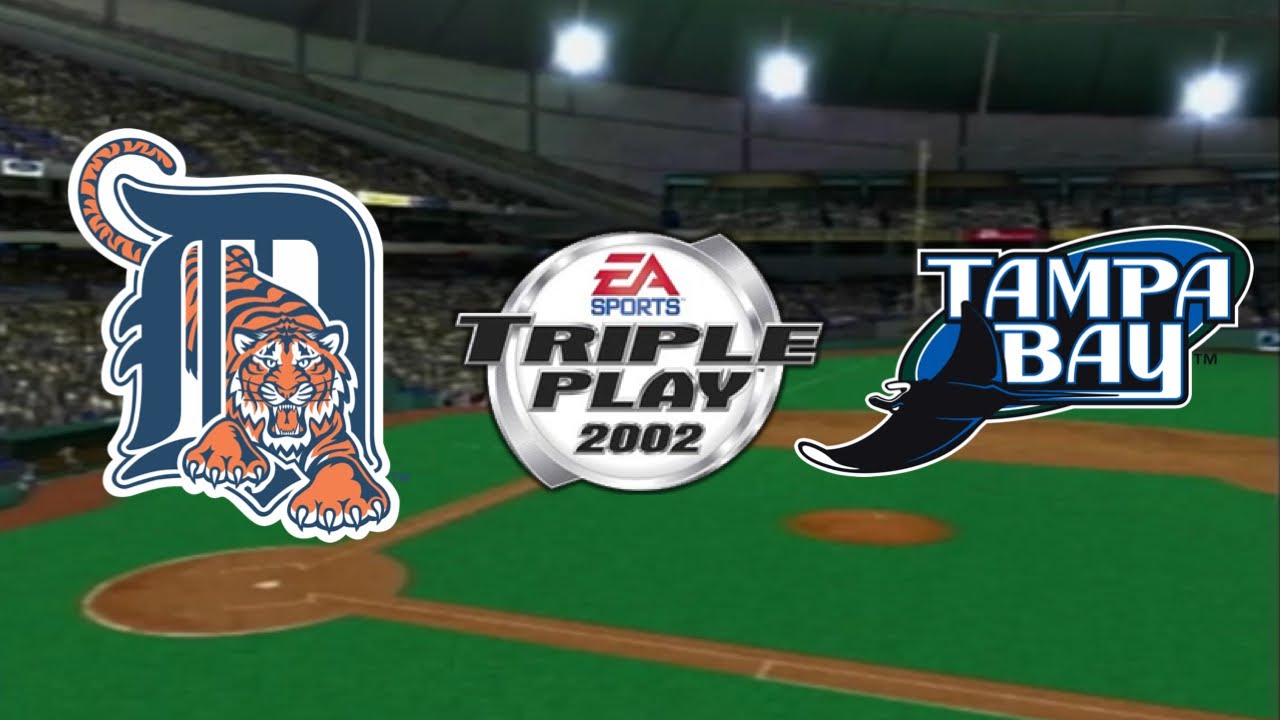 Triple Play Baseball 2002 Full Game sim: Tigers @ Devil Rays - YouTube
