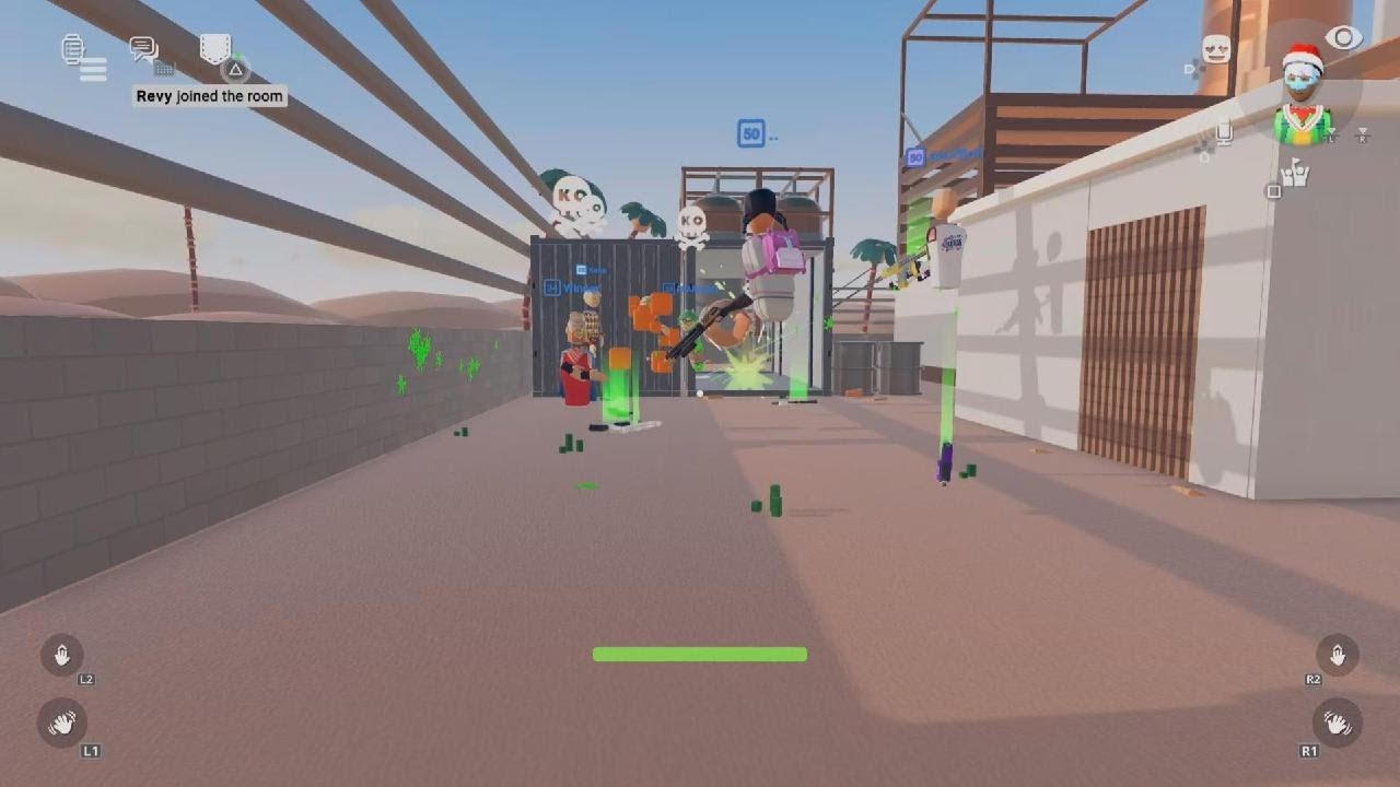 Free for all part 2 #recroom #prisonlife #1v1 #80channel - YouTube
