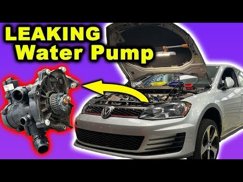 Golf R 2015 replacing water pump - YouTube