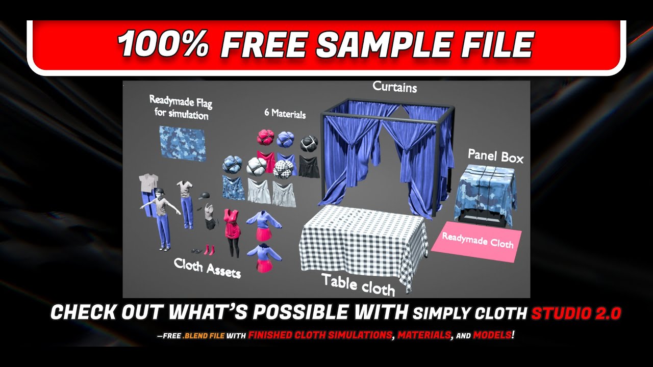 Simply Cloth Studio 2.0 - Free Assets - YouTube