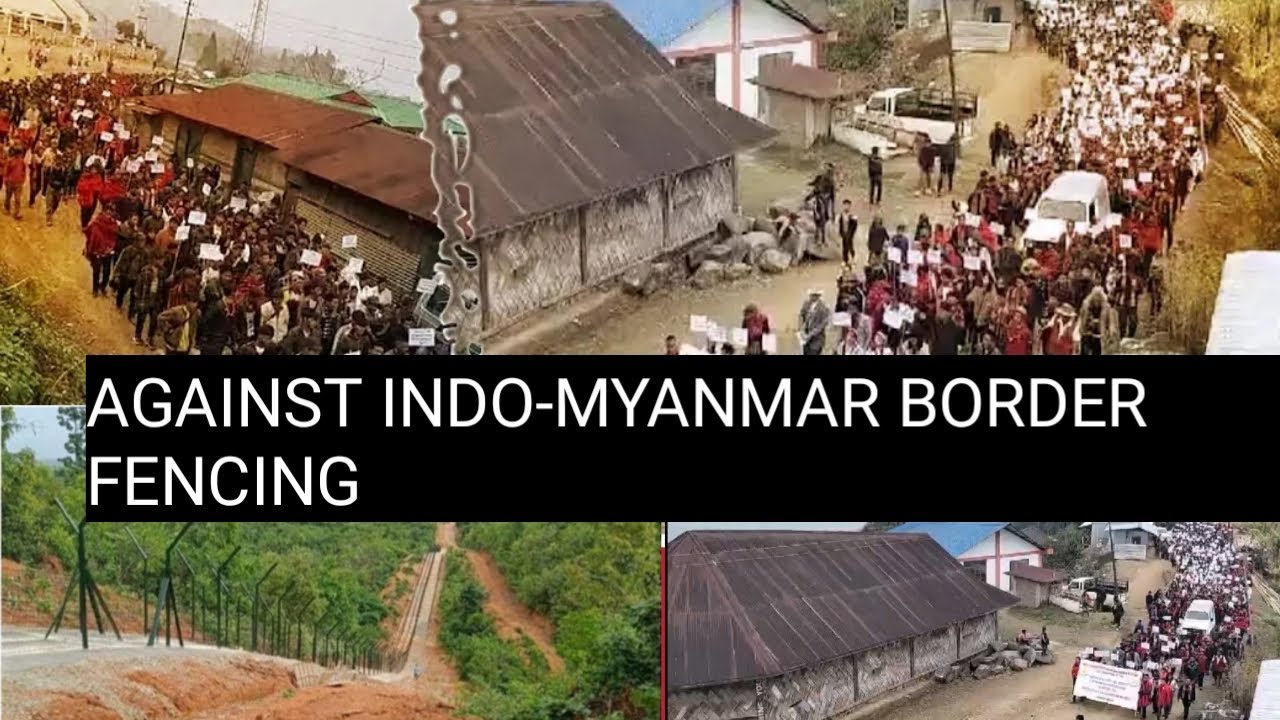 AGAINST INDO MYANMAR BORDER FENCING PUBLIC RALLY - YouTube