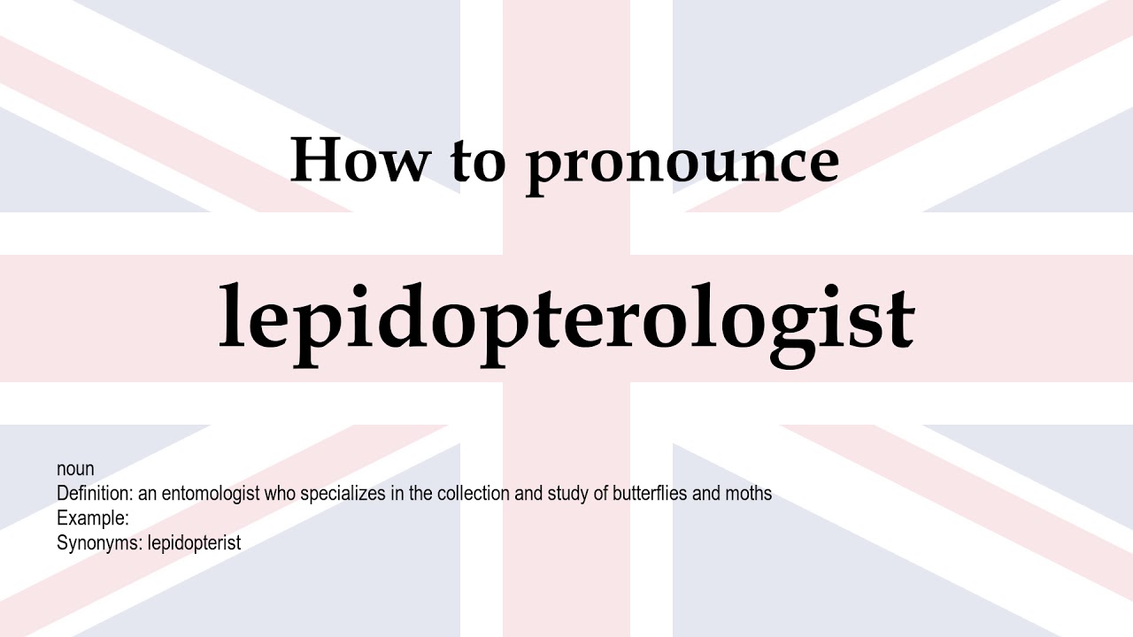 How to pronounce 'lepidopterologist' + meaning - YouTube