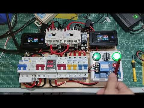 InterLock Magnetic ATS ทดสอบ ATS สลับเร็ว 3 MODE เช็คแรงดันแบตต่ำสลับไป ...